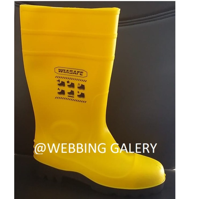 Jual SEPATU BOOTS PVC SAFETY BOOTS STEEL TOE CAP /WIA SAFE PVC SAFETY ...