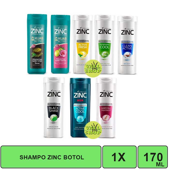 Jual SHAMPO ZINC 170 ML BOTOL (ST) VSHOP | Shopee Indonesia