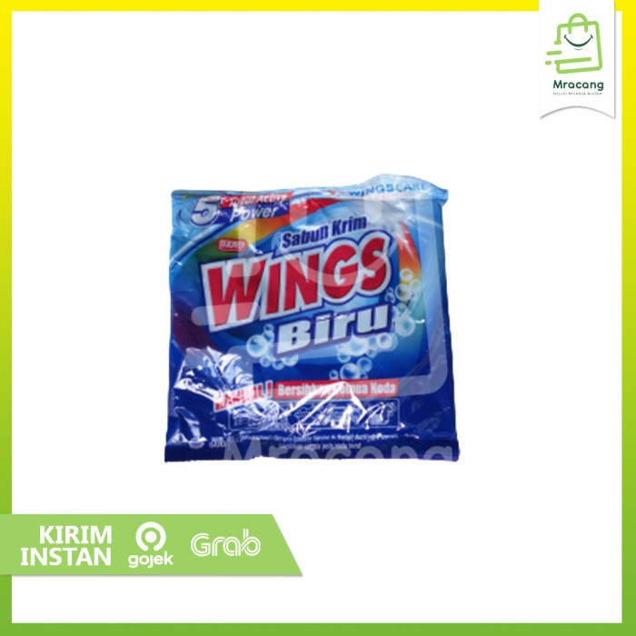 Jual Wings Krim Biru 67gr - Sabun Colek | Shopee Indonesia