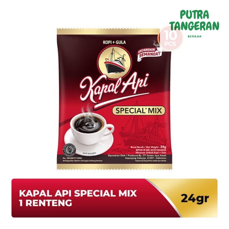 Jual KOPI KAPAL API SPECIAL MIX 24gr RENCENG (ISI 10) 24GR x 10 PCS ...