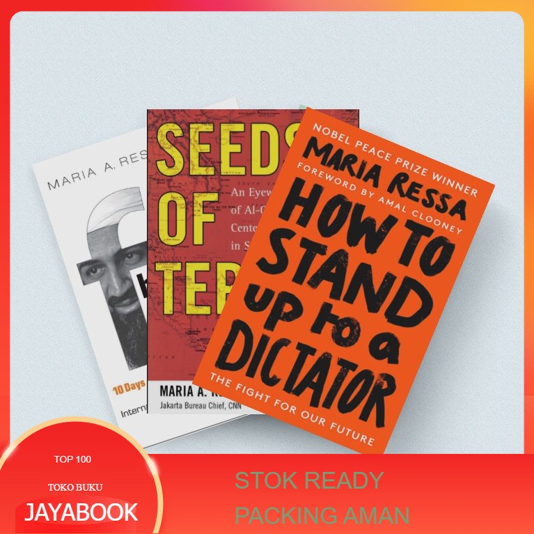 Jual Maria Ressa 3 Books Collection (How to Stand Up To A Dictator ...
