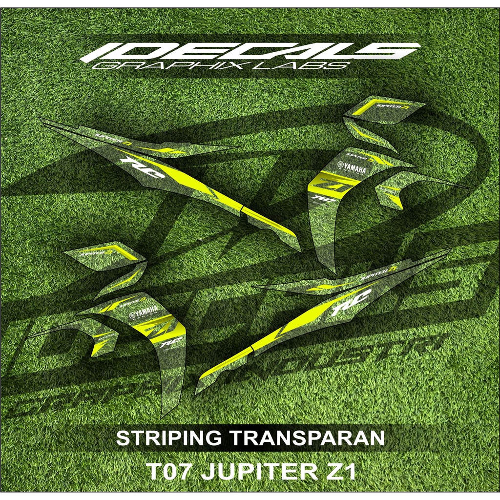 Jual t07 sticker striping transparan yamaha jupiter z1 tema garis ...