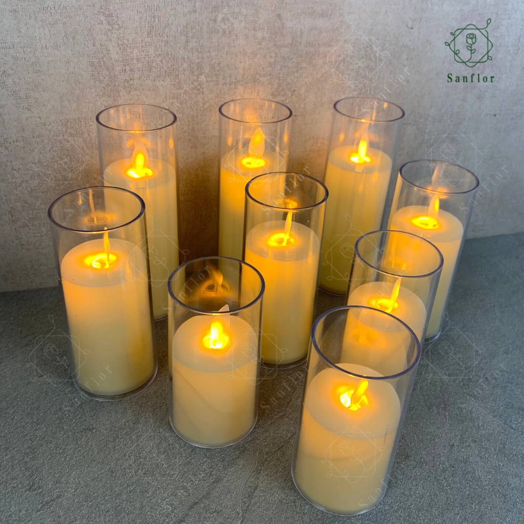 Jual LAMPU LILIN LED GELAS AKRILIK/ ELECTRIC FLICKERING FLAMELESS CANDLE LIGHTS DEKORASI ...