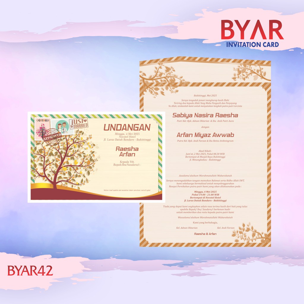 Jual BYAR 42 Blanko Undangan | Blangko Undangan | Undangan Murah ...