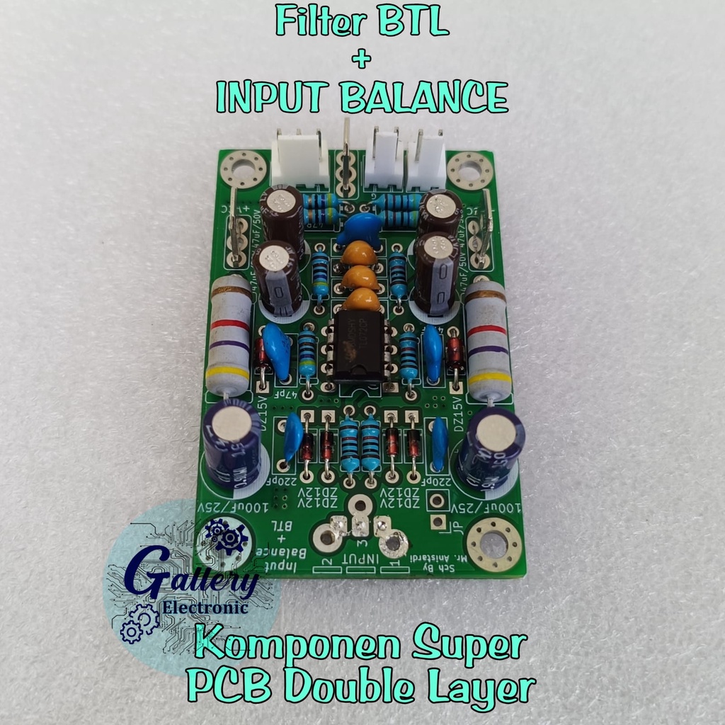 Jual Kit Filter BTL Plus INPUT BALANCE / INBAL PCB Doubel Layer FR4 Fiber | Shopee Indonesia