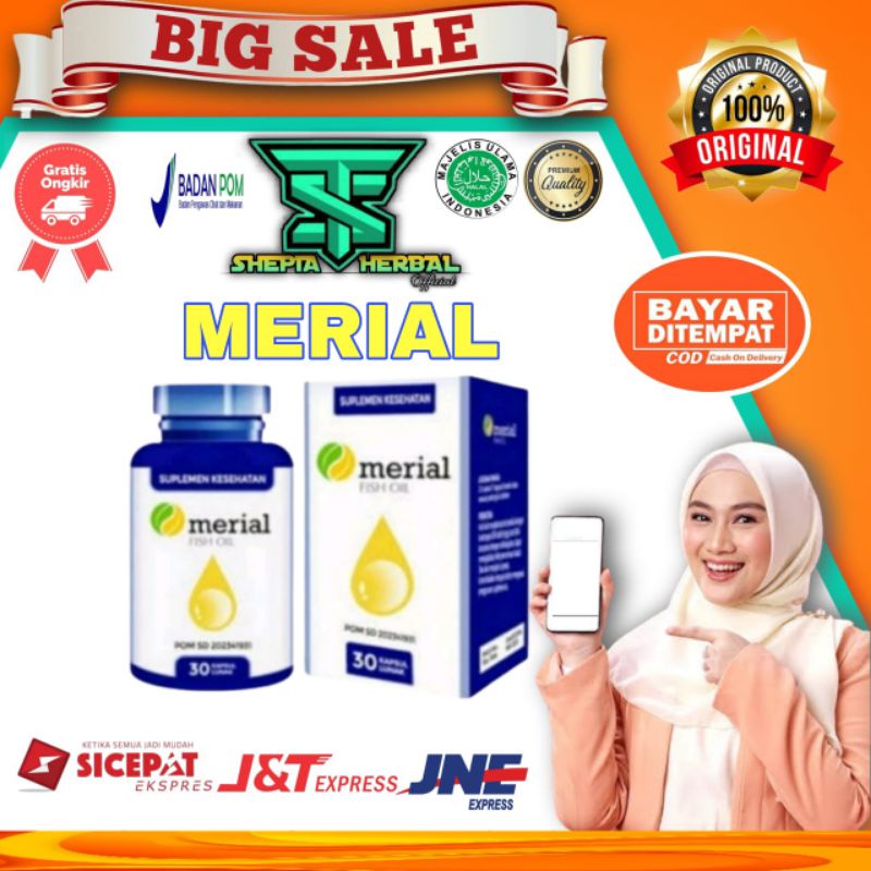 Jual 100% ORIGINAL Merial Red Pine Korea Asli Original MinyakIkan ...
