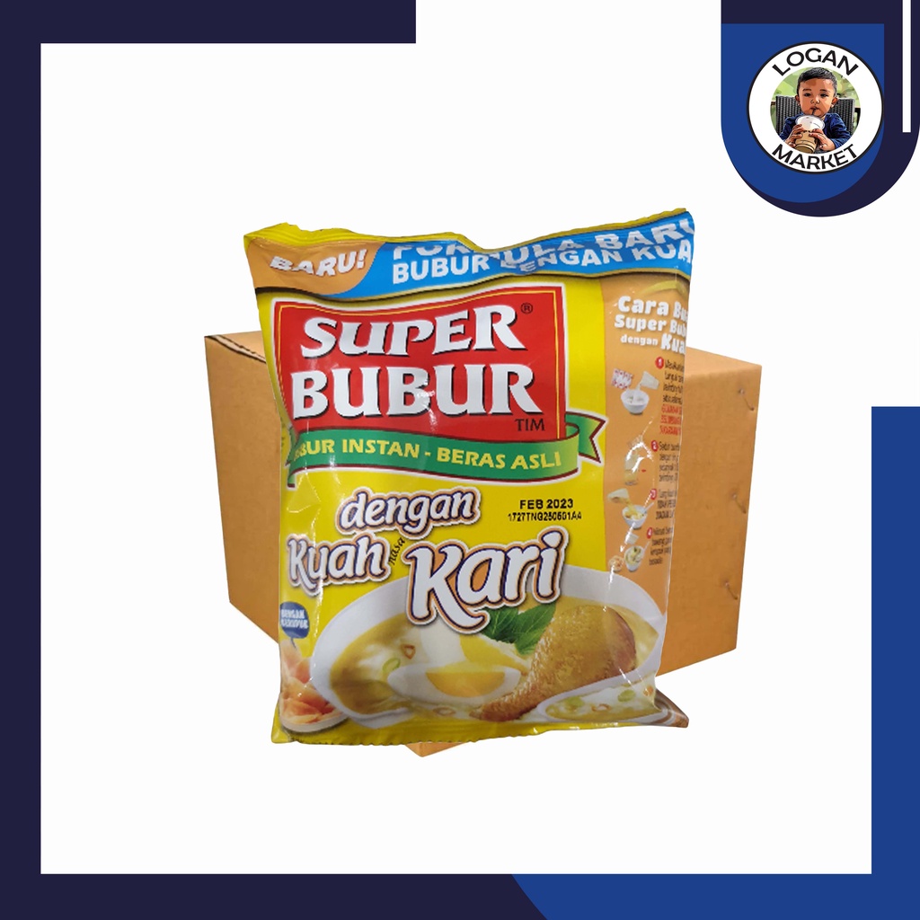 Jual Dus Karton Super Bubur Instant Kuah Kari 1 Dus 40 Pcs 40Pcs 46 ...