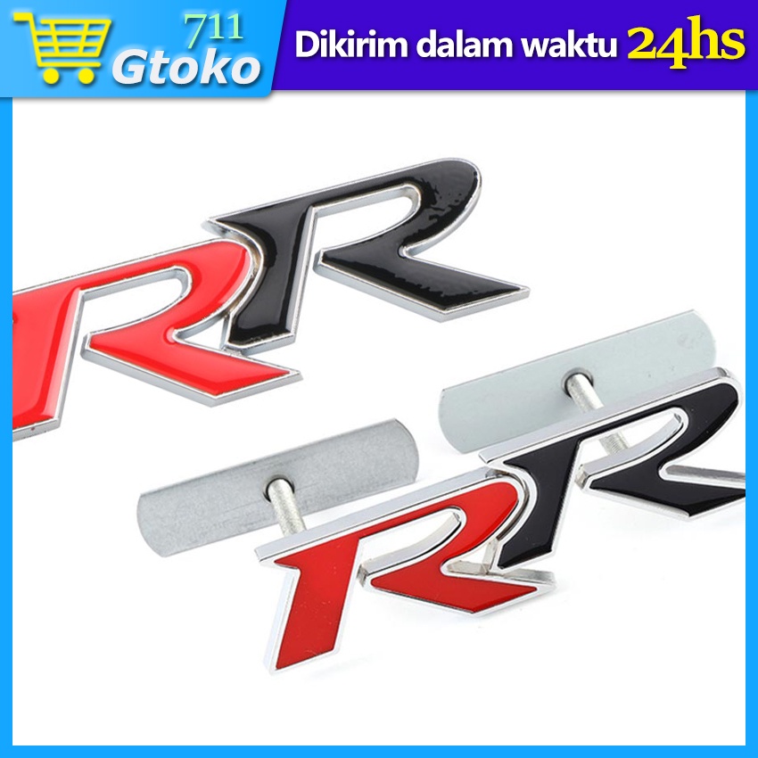 Jual Emblem Logo RR Grill Grille RR Honda Mugen 3D Stiker Sticker Mobil ...