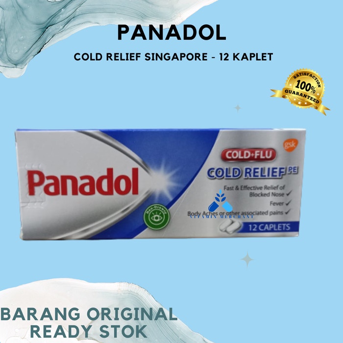 Jual PANADOL Cold Relief Singapore / Obat Flu / Demam / Pilek / Cold ...