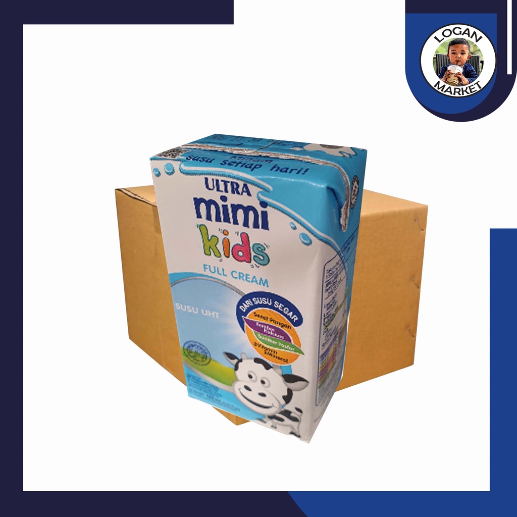 Jual Dus Karton Susu Ultra Milk Mimi Full Cream Putih 125ml 125 ml Isi ...