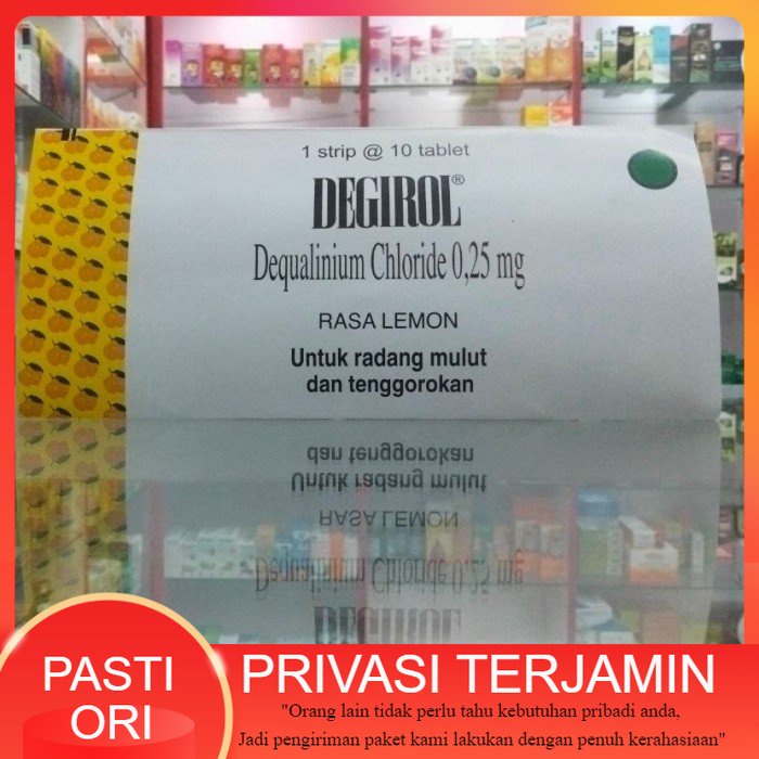 Jual degirol strip 10 tablet / obat radang tenggorokan / permen hisap | Shopee Indonesia