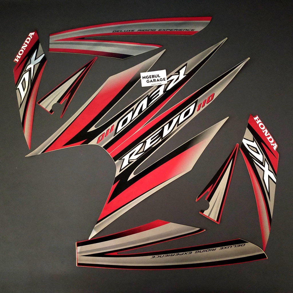 Jual Stiker Revo DX 2010 Striping HONDA IMI MERAH PUTIH HITAM | Shopee ...