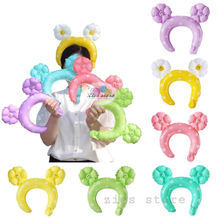Jual Balon Foil Bando Bunga Daisy / Headband Balloon / Balon Bandana ...