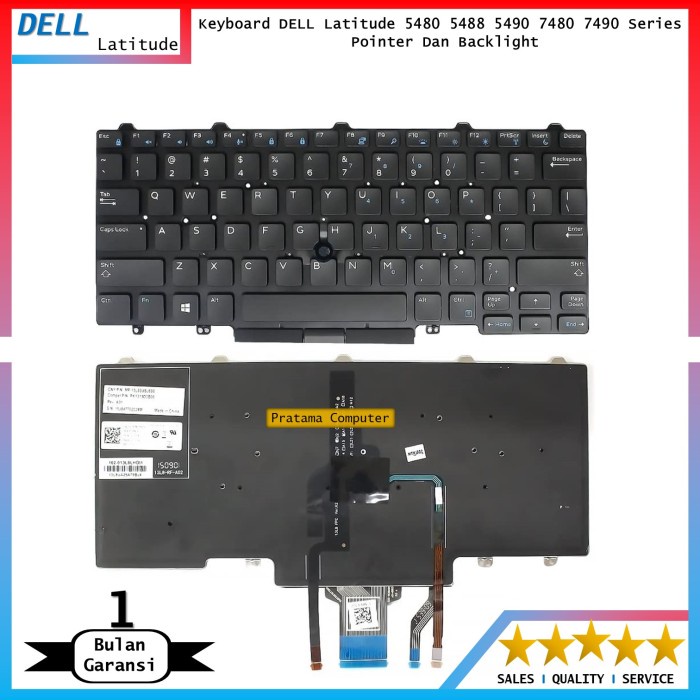 Jual Keyboard DELL Latitude 5480 5488 5490 7480 7490 With Pointer ...