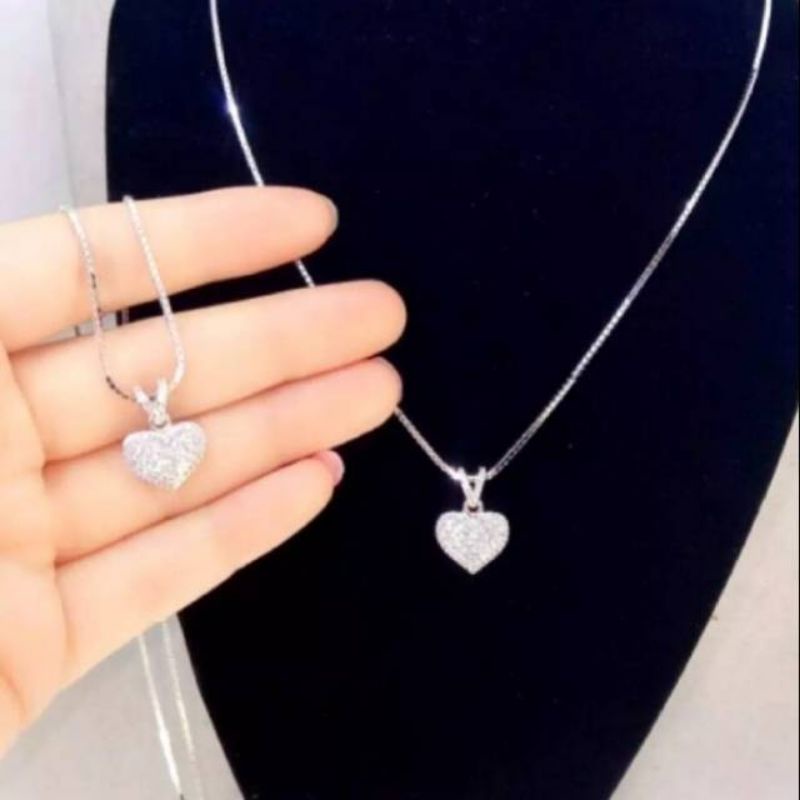Jual Kalung Liontin Love titanium Wanita Kekinian Terhits Anti Pudar ...