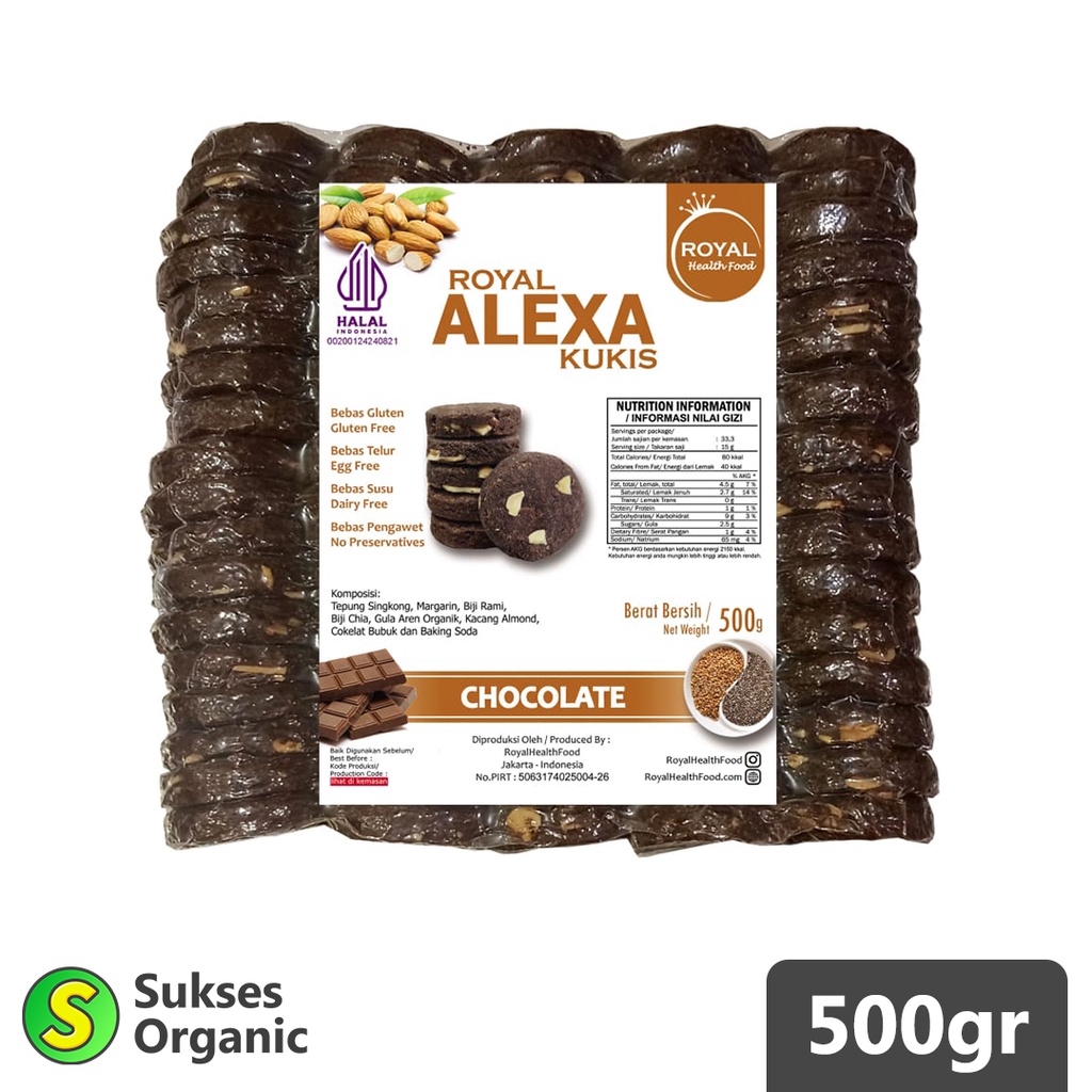 Jual Almond Delight Cookies CHOCOLATE Alexa 500gr | Shopee Indonesia