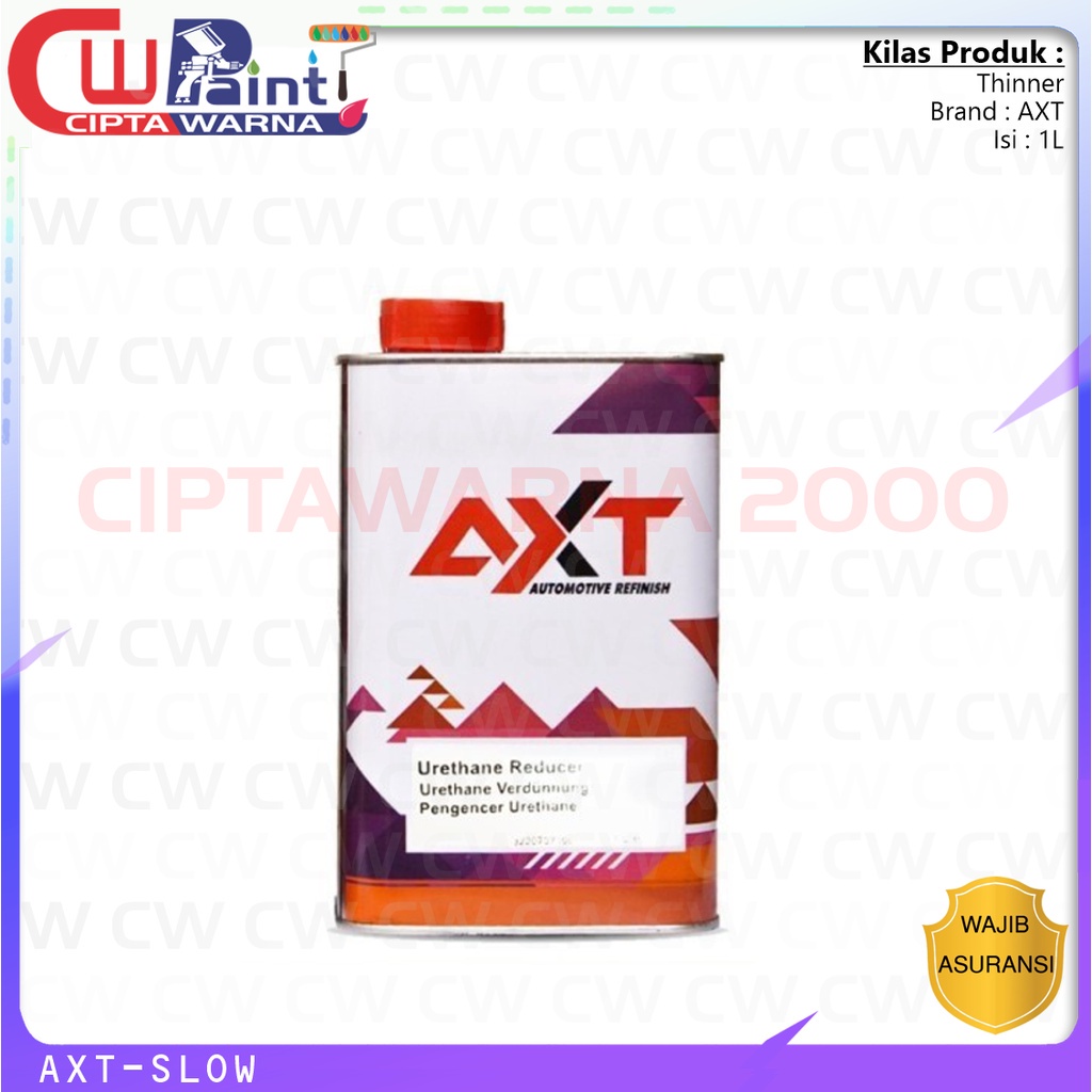 Jual Thinner Pengencer Urethane AXT Uretahe Reducer Slow Dry 1 Liter ...
