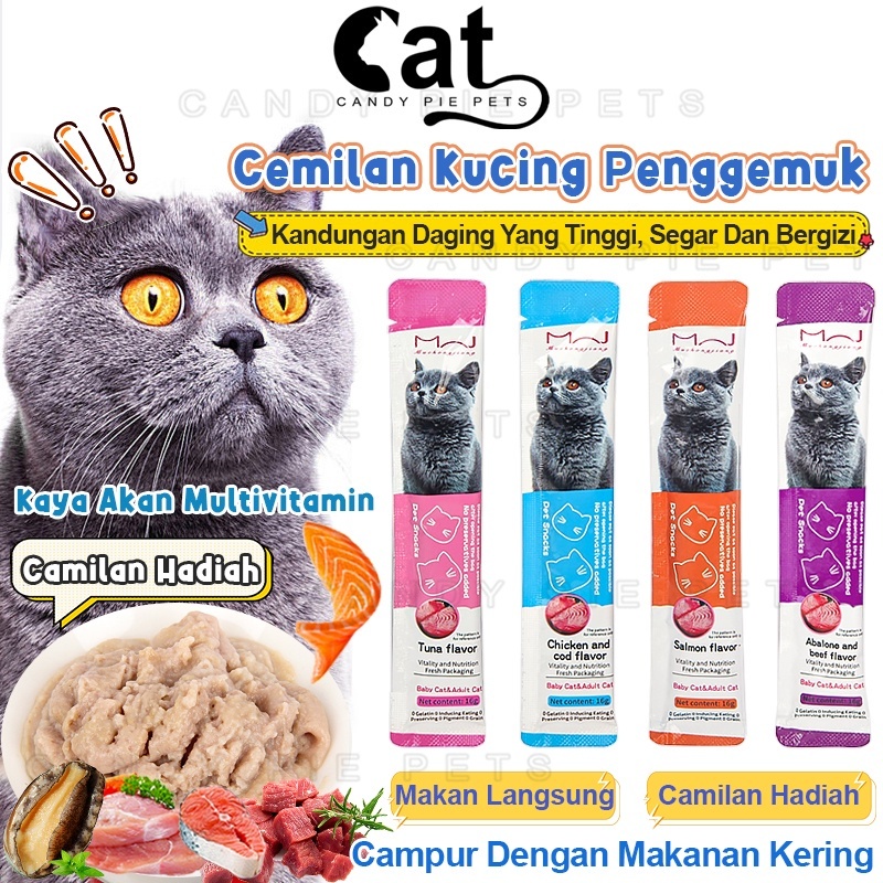 Jual Camilan Kucing Makanan Kucing Kitten Snack Kucing Creamy Treats ...