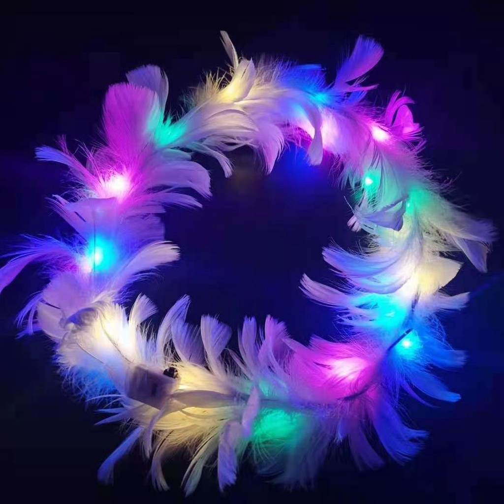 Jual Bando Bidadari LED / Bando Bulu Angsa / Bando LED Cocok Untuk Live ...