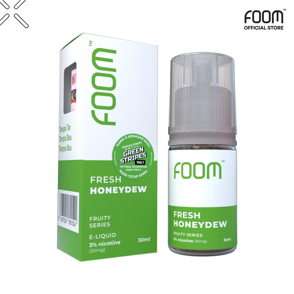 Jual Liquid FOOM FRUITY SERIES V1 - Fresh Honeydew | Shopee Indonesia