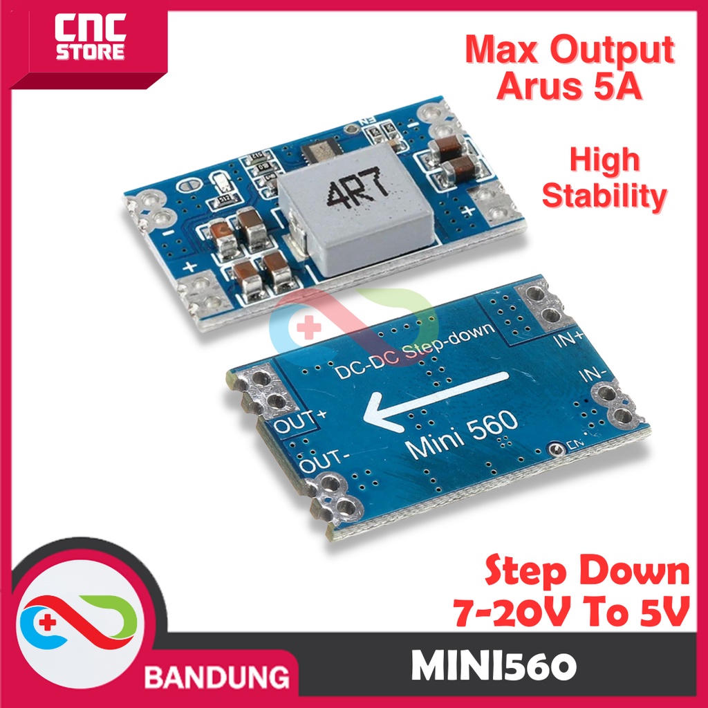 Jual STEP DOWN MINI560 DC-DC 7-20V TO 5V 5A | Shopee Indonesia