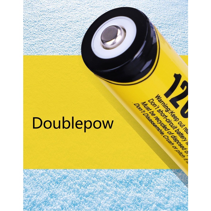 Jual Doublepow Baterai Batre Rechargeable Li-ion Battery 18650 2000Mah ...