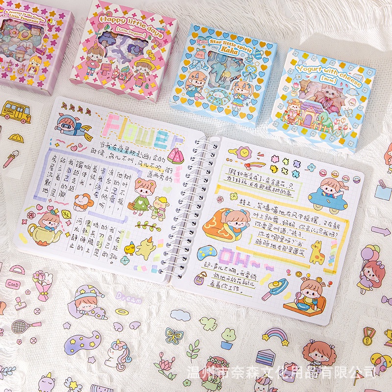 Jual Stiker Mini Momo Box Kartun Lucu Murah Nini Masu Isi 100 Lembar ...