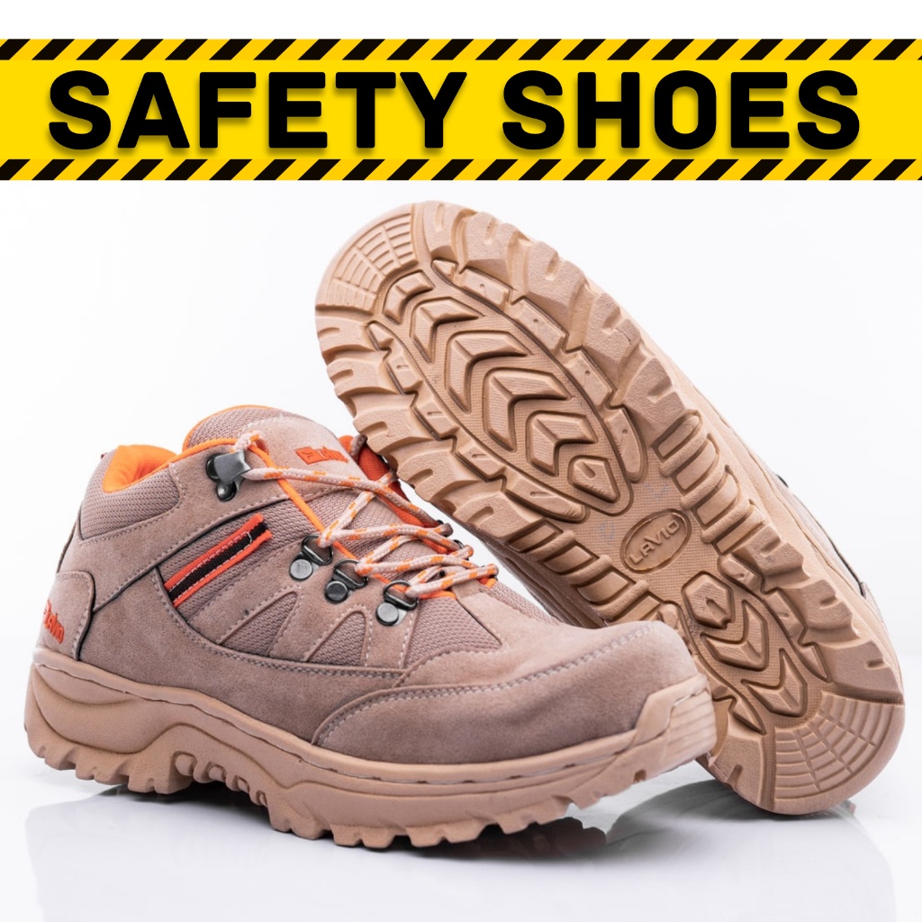 Jual Lavio GENEVA LOW Sepatu Gunung Pria Safety Shoes Ujung Besi Sepatu ...