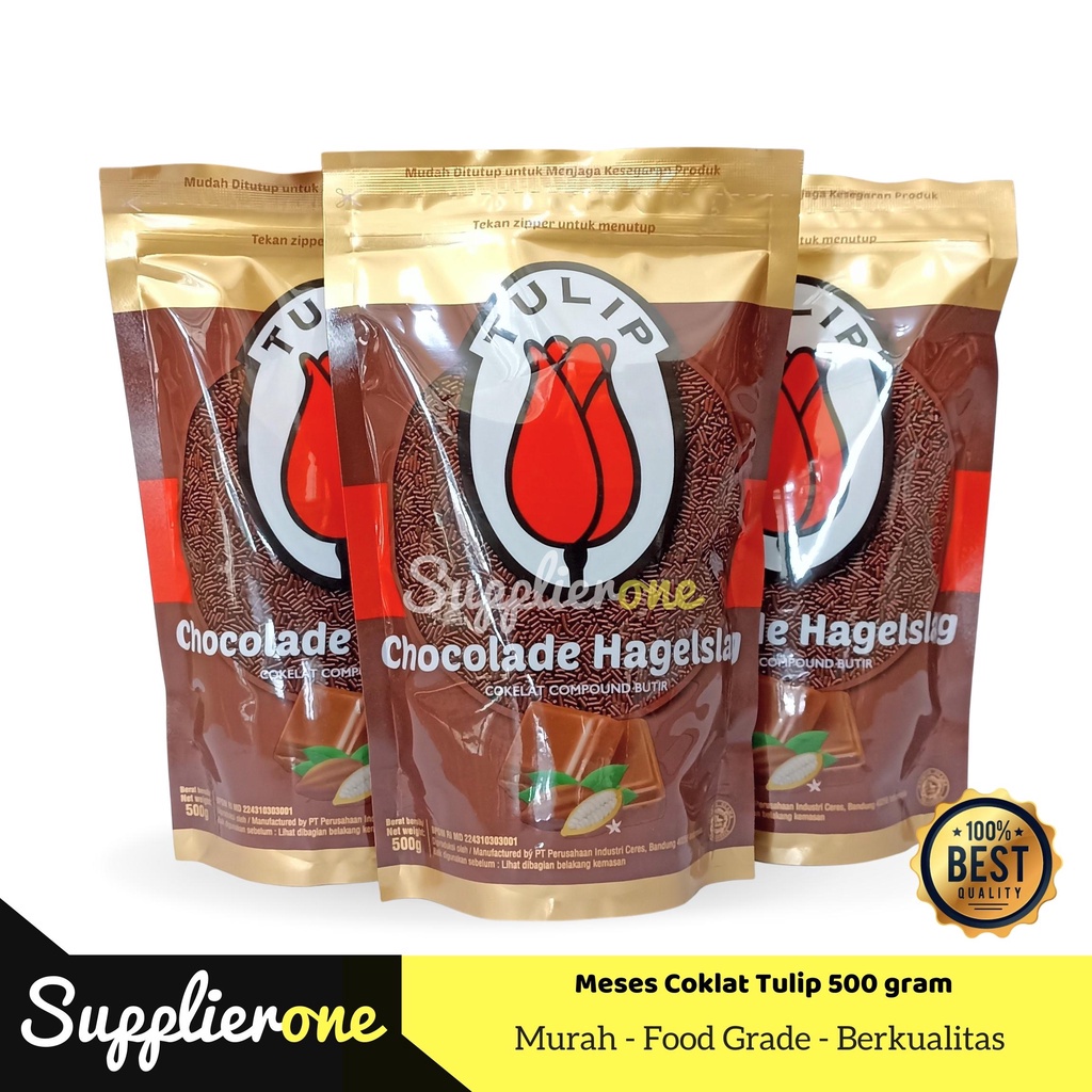 Jual Tulip meises Hagelslag 500 gr/ Meses Coklat Tulip / Meses Coklat ...