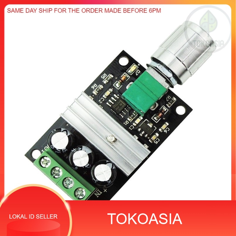 Jual (Local Stock) 6V 12V 24V 28V 3A 80W DC Motor Speed Control PWM Adjustable Variable Speed ...