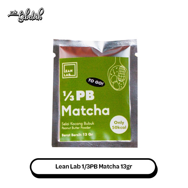 Jual Lean Lab 1/3PB Peanut Butter Matcha 13gr Selai Kacang Teh Hijau ...