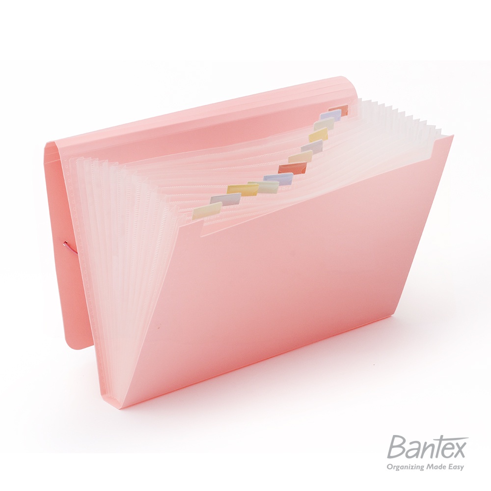 Jual Bantex Expanding File Map Harmonika 12 Sekat Folio F4 Musky Pink ...