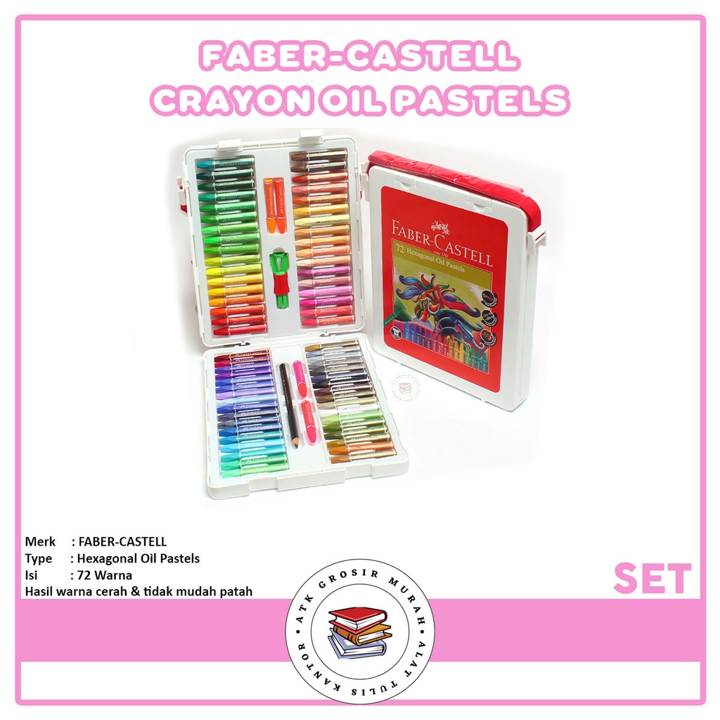 Jual FABER-CASTELL - Hexagonal Oil Pastel 72 - Set | Shopee Indonesia