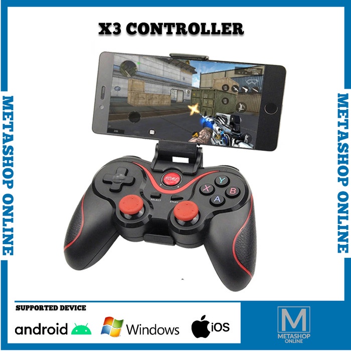 Jual X3 Controller Stick Gamepad Joystick Bluetooth Wireless Android ...