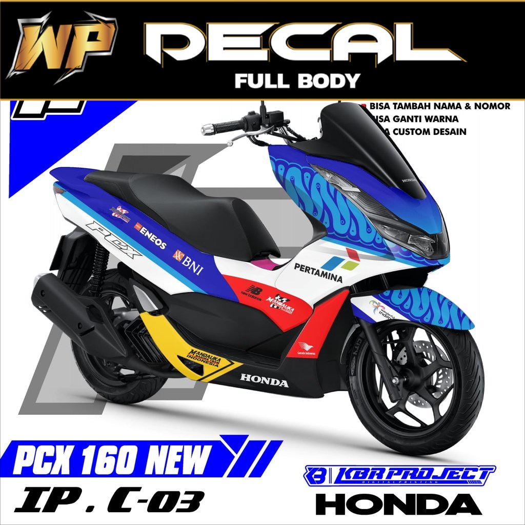 Jual Decal PCX 160 NEW - Sticker Decal Variasi List HONDA PCX 160 NEW ...