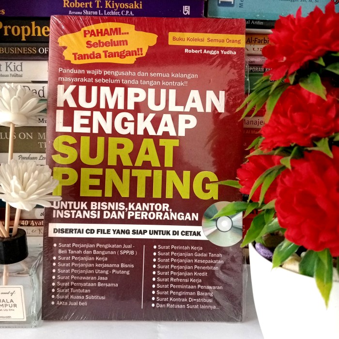 Jual ORIGINAL BUKU KUMPULAN LENGKAP SURAT PENTING UNTUK BISNIS,KANTOR ...