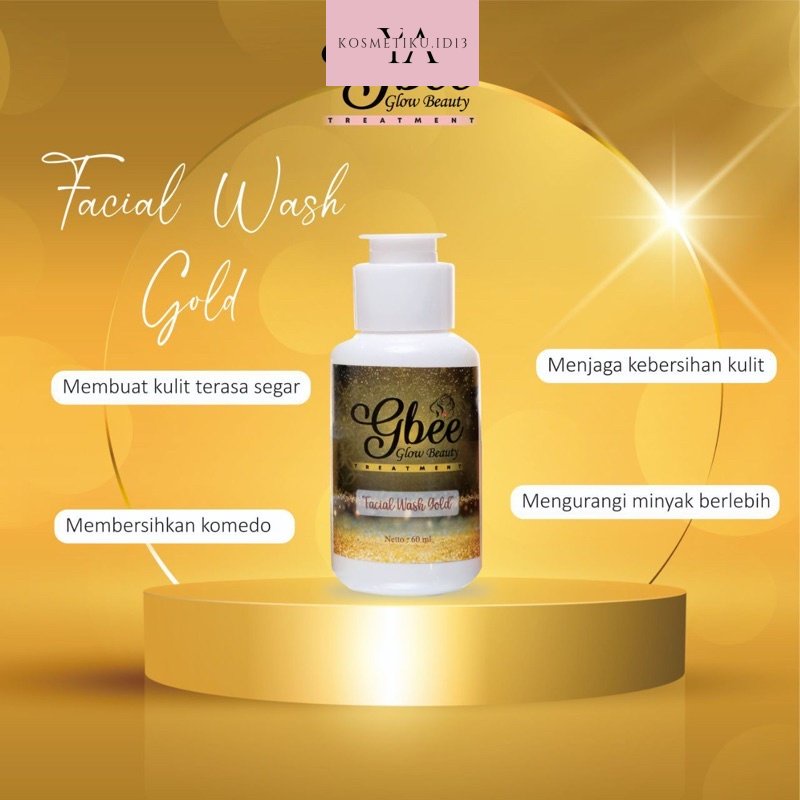 Jual Facial wash gold GBEE GLOW BEAUTY | Shopee Indonesia