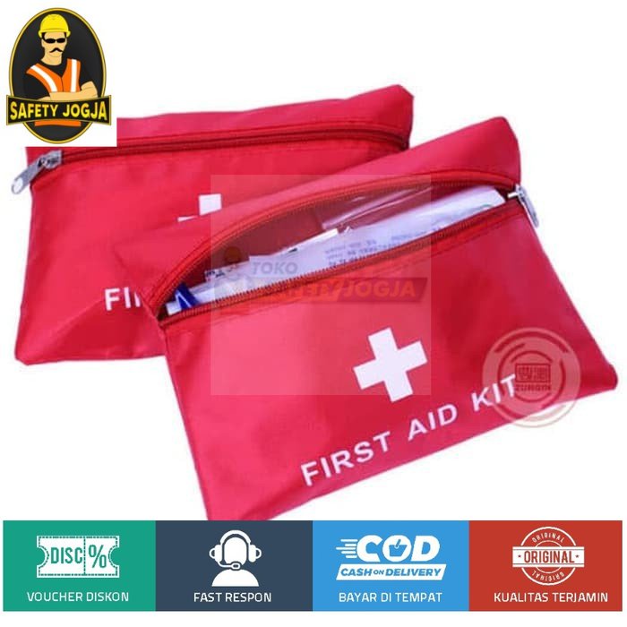 Jual Outdoor First Aid Kit Tas P3K Warna Merah Lengkap | Shopee Indonesia