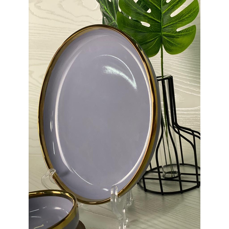 Jual Piring Makan Set 1 Orang Isi 3 Pieces / Piring Keramik Lilac List ...
