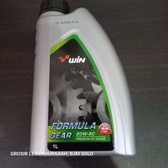 Jual OLI GL5 SAE 80W-90 MERK WIN 1 LITER PREMIUM EP GRADE FORMULA GEAR ...
