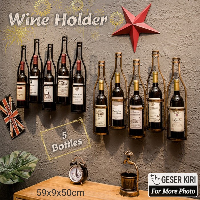 Jual Wine Rack Rak Wine Rak Botol Anggur Wine Pajangan Botol Wine ...
