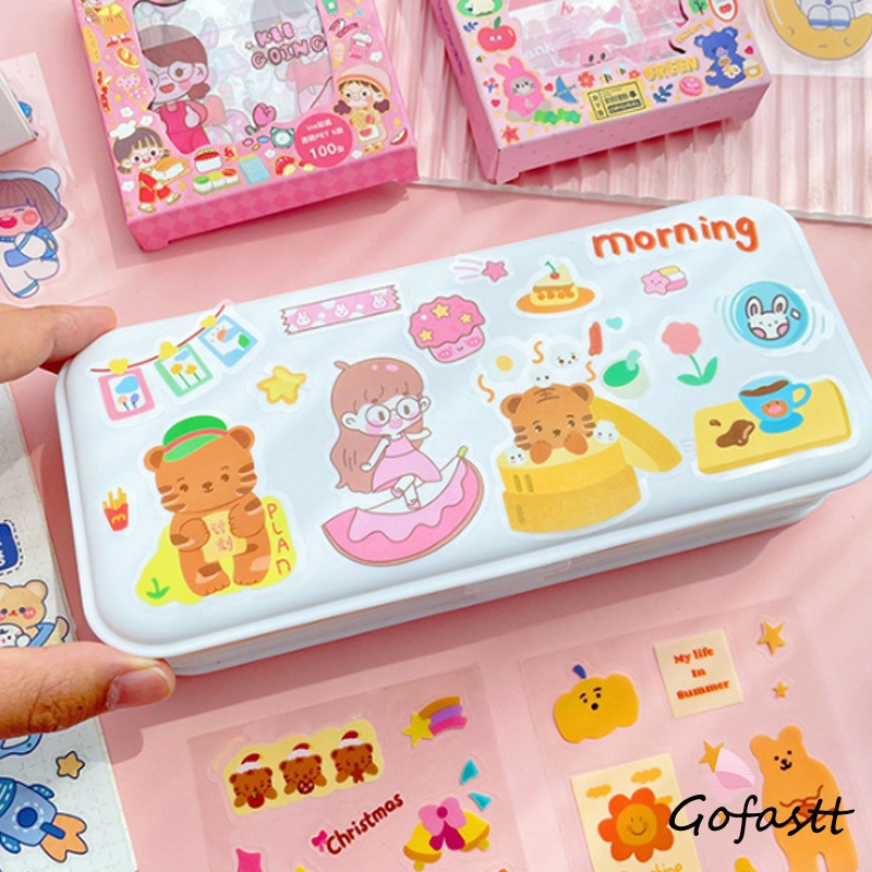 Jual Stiker Stiker Pola Kecil Scrapbook Gadis Kartun Kreatif ...