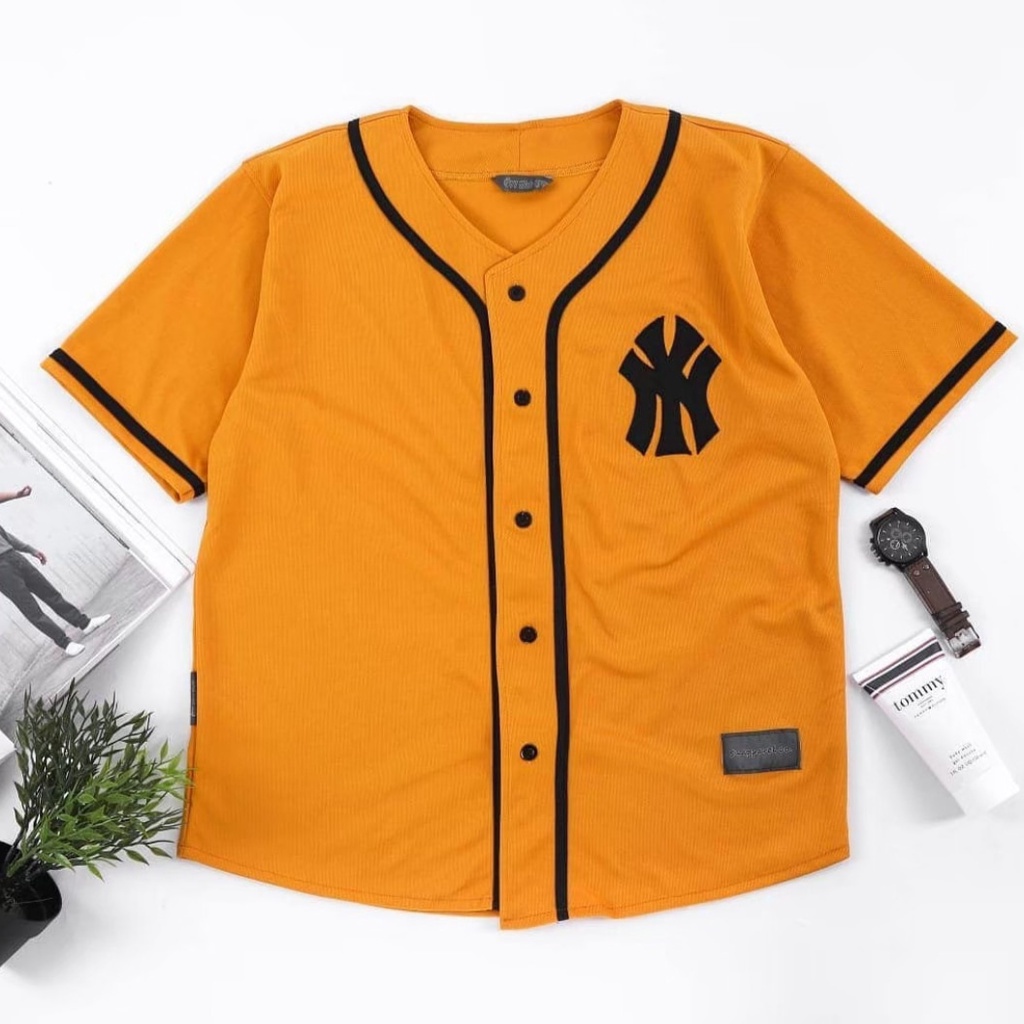 Jual Snproject. ( BAJU KAOS BISBOL ) JERSEY BASEBALL Pria Wanita pink ...