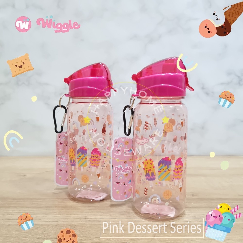 Jual WIGGLE Pink Dessert Bottle Sport 670ml Carabiner | Botol Air Minum ...
