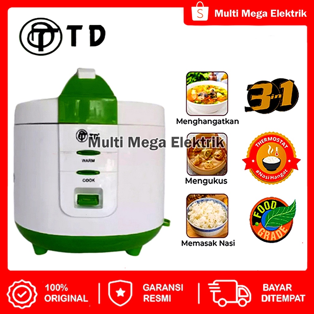 Jual MAGIC COM TD ( 1.2 LITER ) RICE COOKER / MEJIKOM / MAGICOM / MEJIKOM KECIL / MEJICOM ...