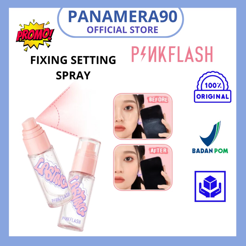 Jual [NEW]PINKFLASH#More&More Setting Spray Shine-free Hydrating Oil-control Matte Extend makeup ...