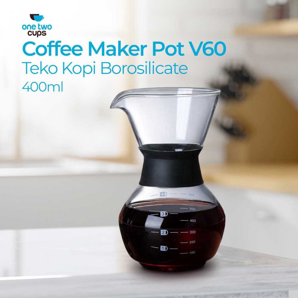 Jual Coffee Maker Pot V60 Drip Teko Kopi Barista Glass - SE111 | Shopee ...
