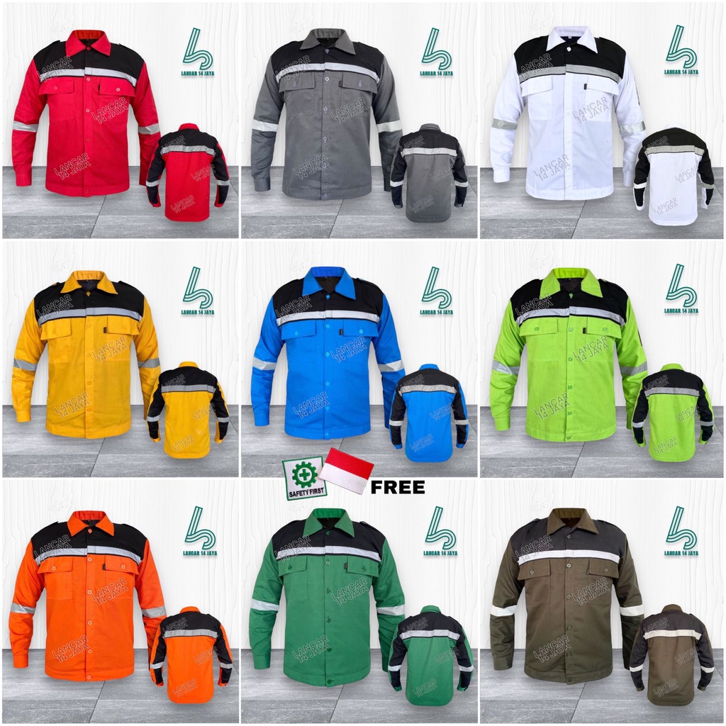 Jual Wearpack Safety Kombinasi 2 warna / Katelpak Kombinasi / Setelan ...