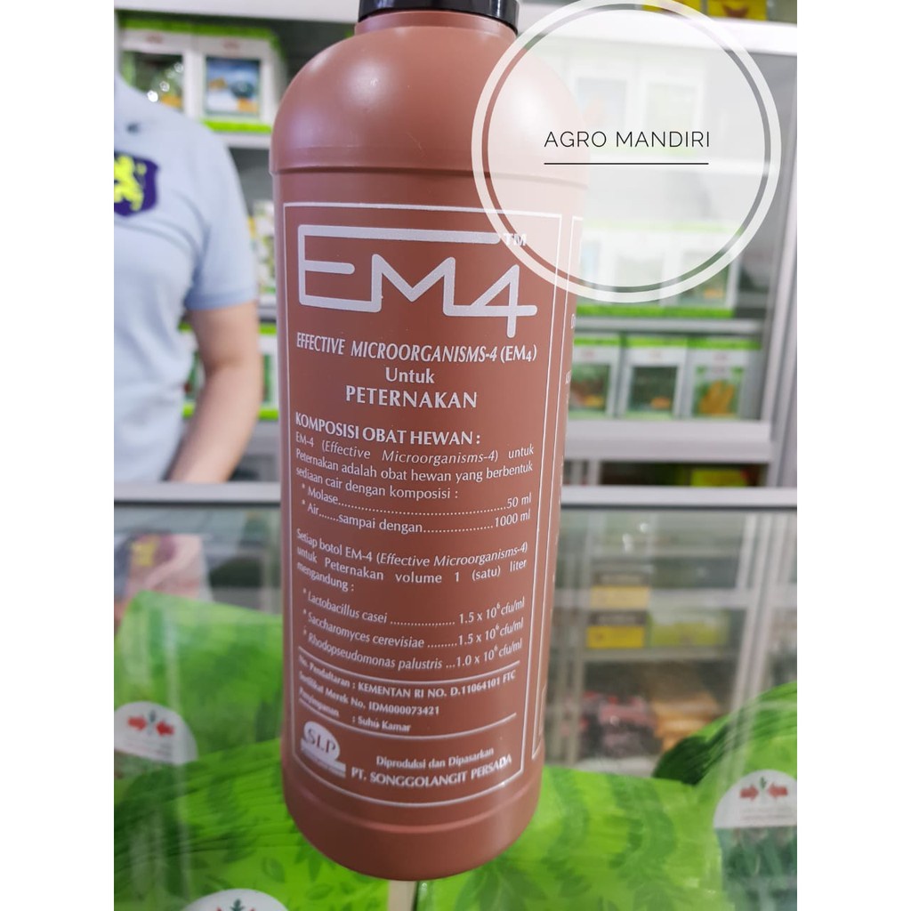 Jual EM4 Peternakan 1 Liter Probiotik Vitamin Mikroorganisme Cair ...