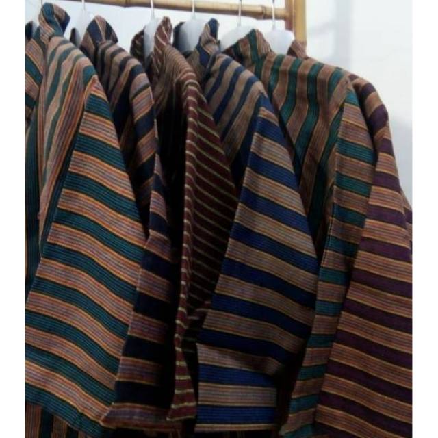 Jual Kebaya dan Sorjan Surjan lurik | baju lurik | baju adat jawa Lurik | Shopee Indonesia